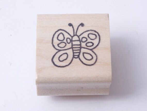 Craft Supplies & Tools Butterfly Used Rubber Stamp View all of the ...