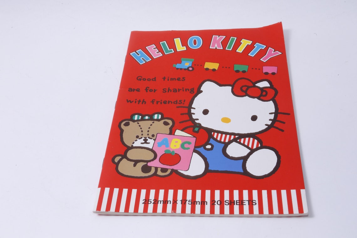 Sanrio, Hello Kitty, 1980s, Notebook, 20 Sheets, Sharing With Friends ...