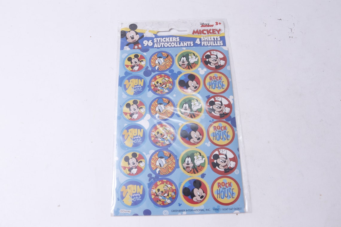 Disney, Junior, Mickey Mouse, Funhouse, Stickers, 4 Sheets, Rock the ...