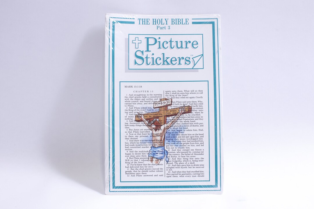 Holy Bible Stickers Part 3, Scripture Decals, Faith-inspired Crafts ...