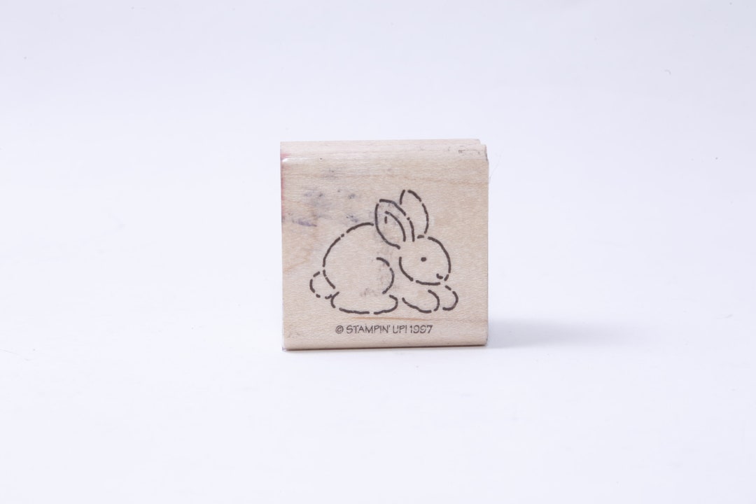 Rabbit, Bunny, Sitting, Animal, Adorable, Stampin Up, - Message Stamp ...