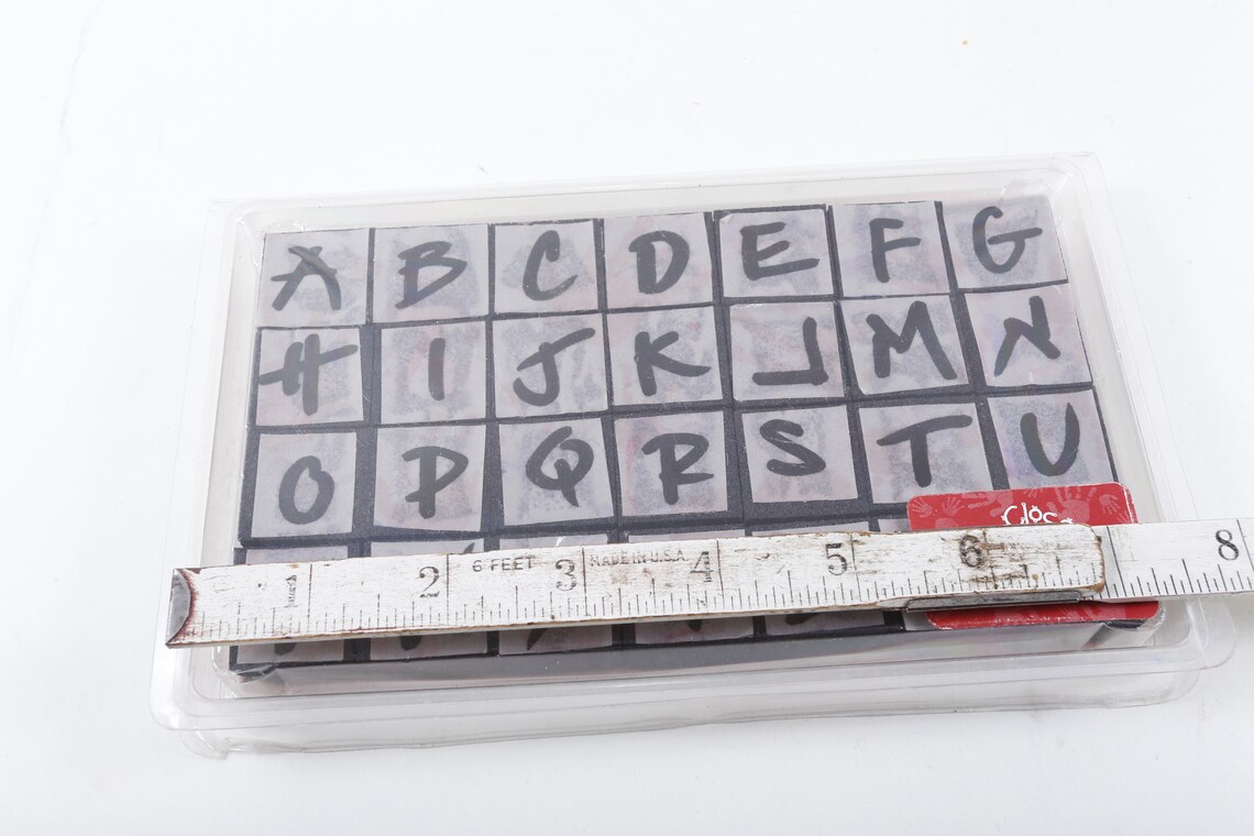 ABC Alphabet English Letters Stamp Set Message Stamp - Etsy