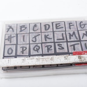ABC, Alphabet, English Letters, Stamp Set, Message Stamp, Rubber Stamp ...