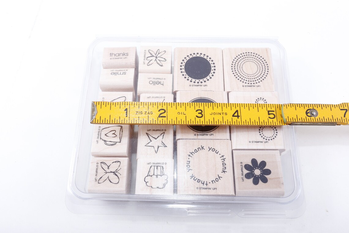 Phrases Flowers Thanks Hello Smile Stamp Set Message - Etsy