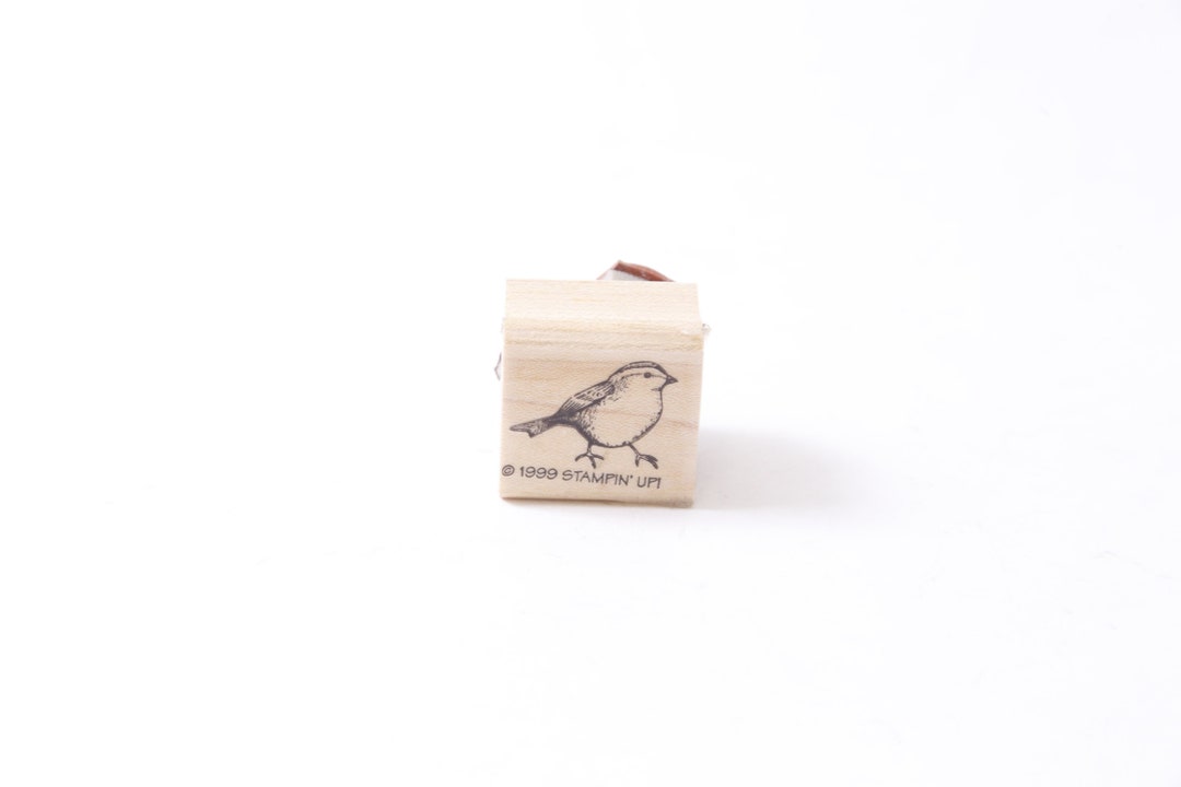 Small Bird Stamp, 1999, Animal Stamp, Wooden, Rubber, Message Stamp ...