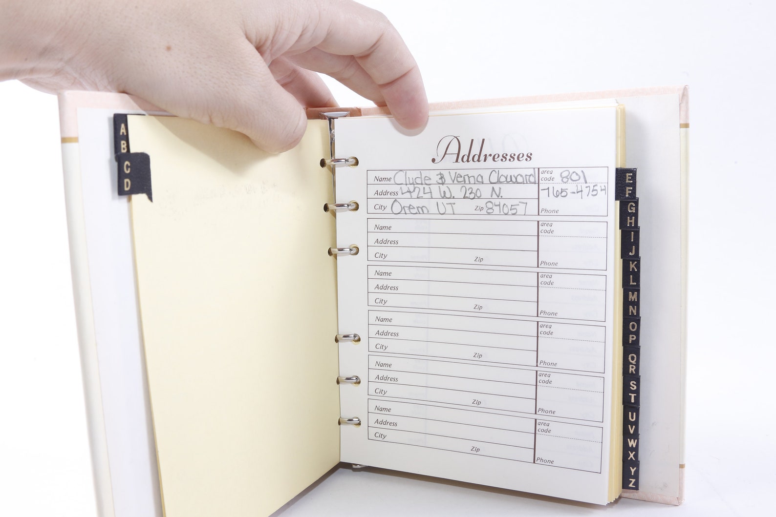 Addresses and Phone Numbers Used Notebook Current 1983 - Etsy