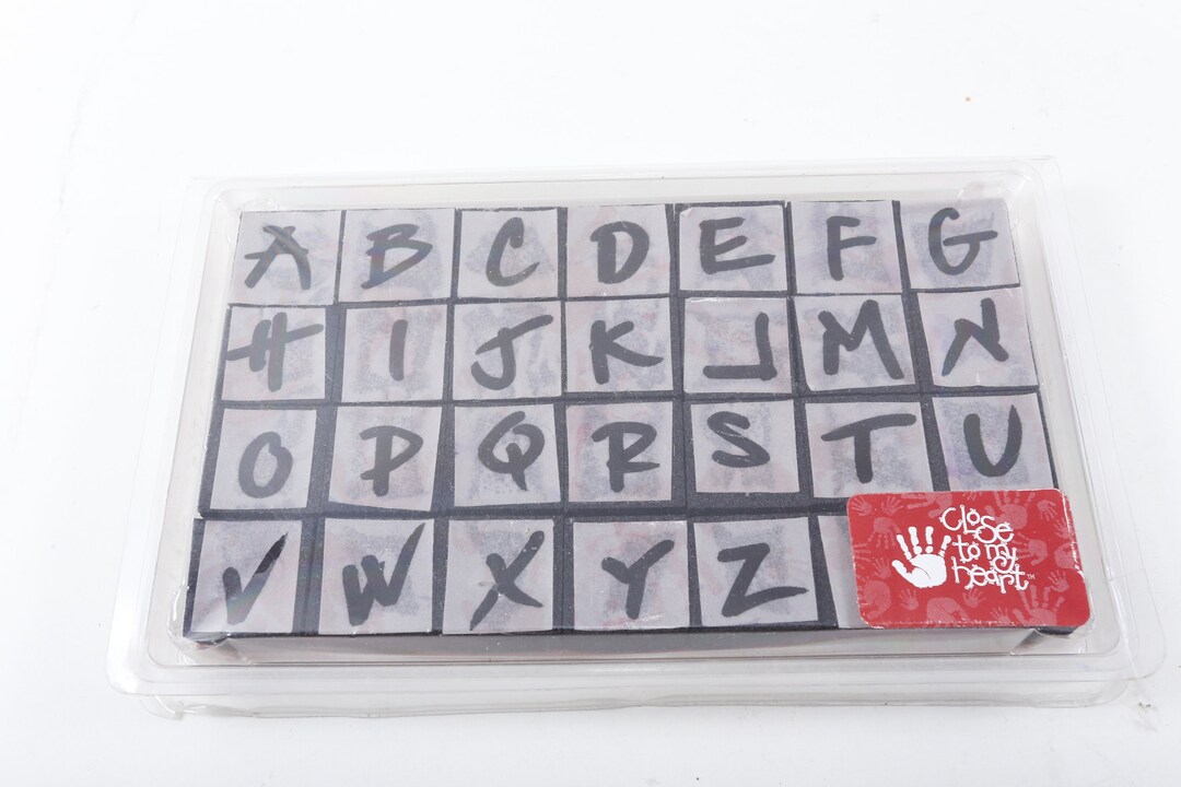 ABC, Alphabet, English Letters, Stamp Set, Message Stamp, Rubber Stamp ...