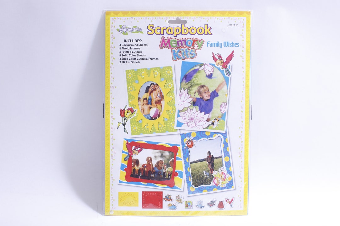 Family Wishes, Scrapbook Memory Kit, Background Sheets, Photo Frames ...