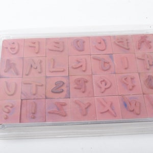 ABC, Alphabet, English Letters, Stamp Set, Message Stamp, Rubber Stamp ...
