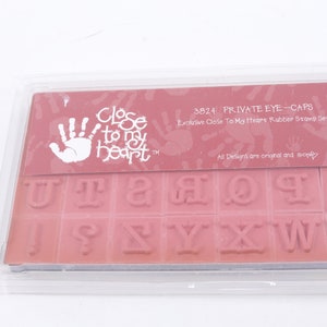 Private Eye Caps Letters ABC Alphabet Close to My Heart - Stamp Set ...
