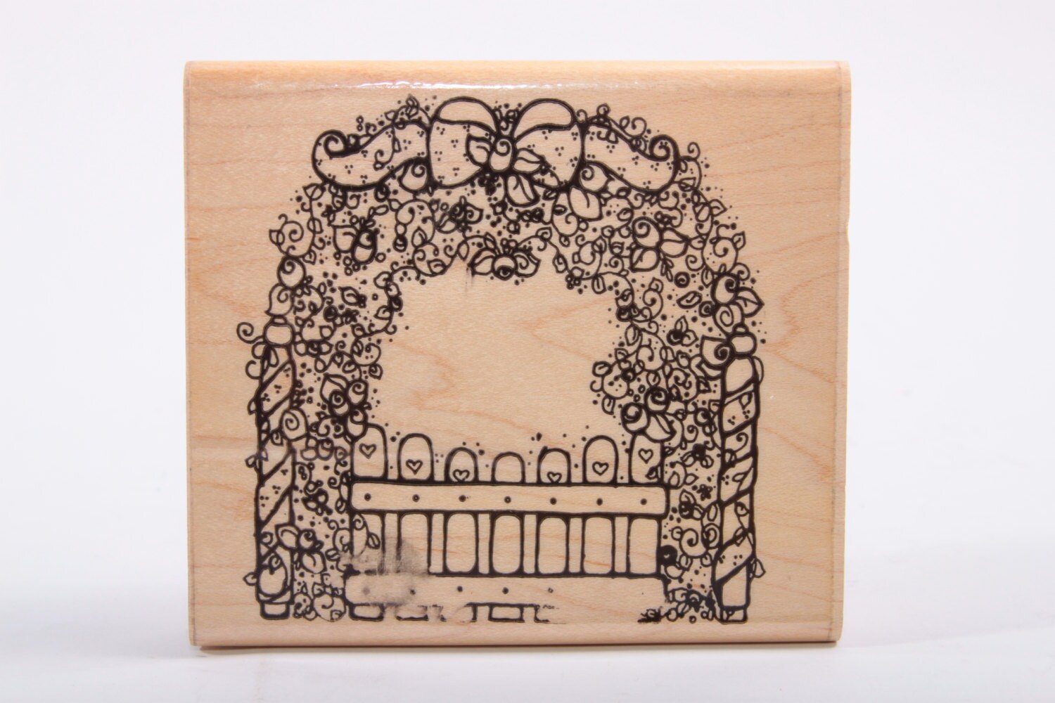 XL Large Garden Gate Mounted Wooden Stamp Card Making - Etsy