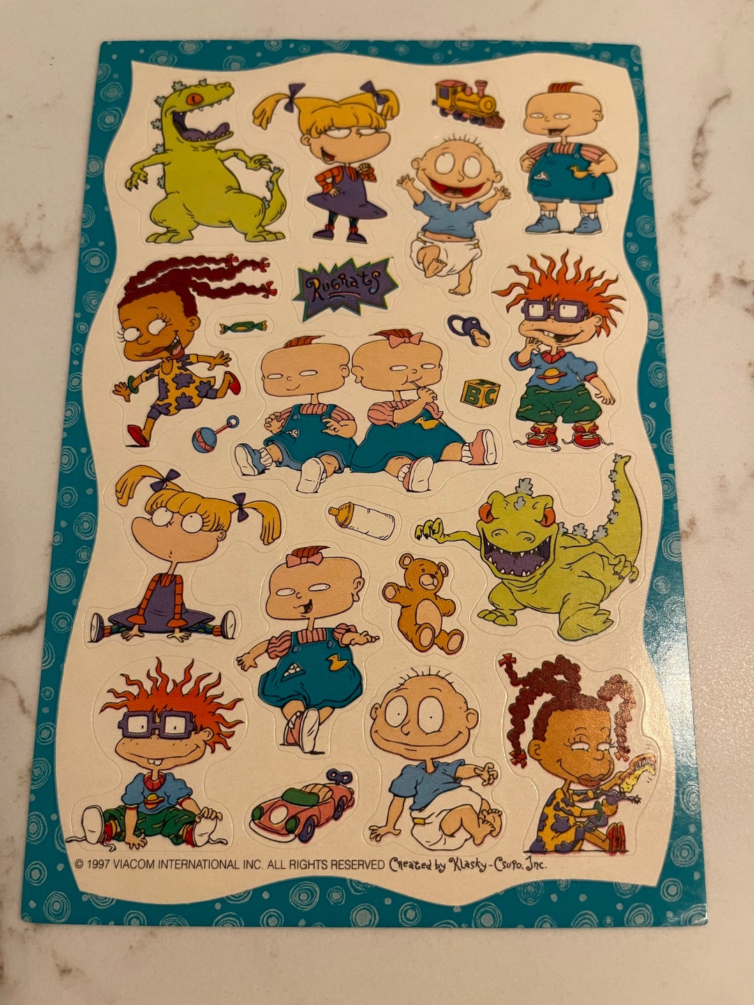 Rugrats, Cartoon, Babies, Kids, Children, TV Show, Sticker Sheet, 1997 ...