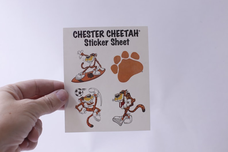 Chester Cheetah, Sticker Sheet, Snack Mascot, Cartoon Character, Frito ...