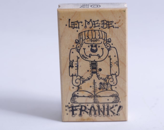 Frankenstein, Halloween, Message Stamp, Let Me Be Frank, 1992, Provo ...