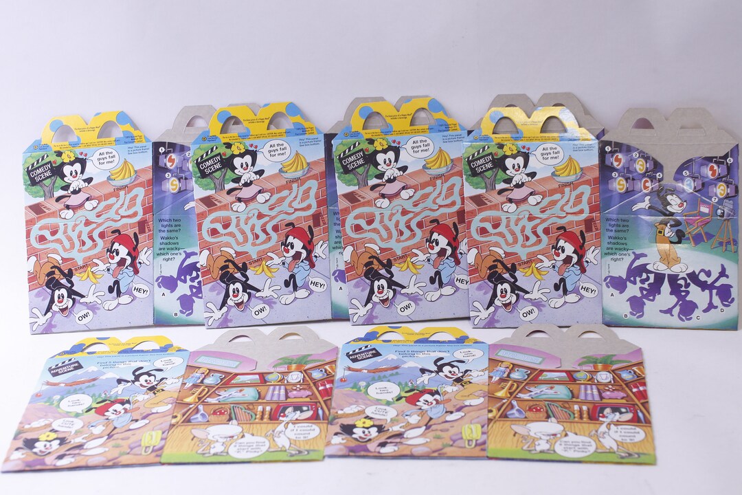 Mcdonald's Happy Meal, Animaniacs Comedy Scene, Unused Boxes, 1990s ...
