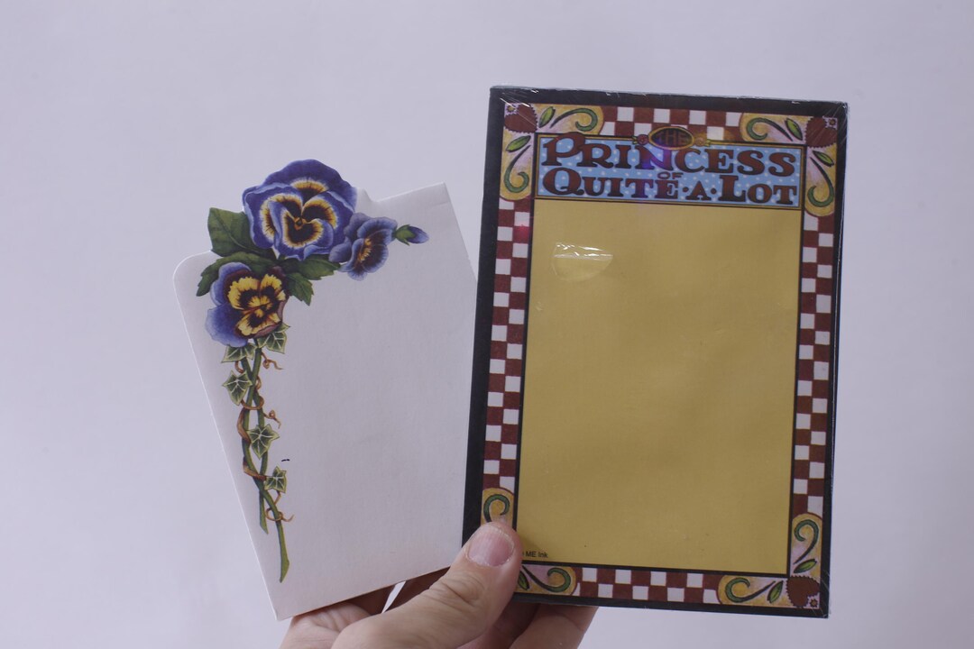 Mary Engelbreit, the Princess of Quite A Lot, Notes Set, Floral Shape ...