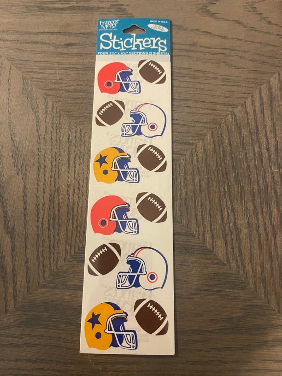 Vintage, Frances Meyer, Sticker, Football Nfl 4 Full Sticker Sheets in ...