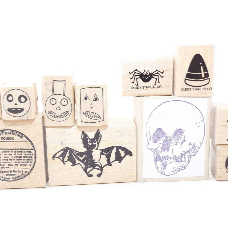 Scary Rubber Stamps - Etsy