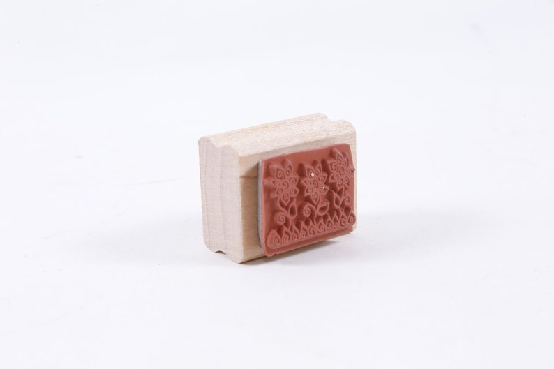 Flowers Grass Line Texture Stampin up 2003 - Message Stamp - Wooden ...