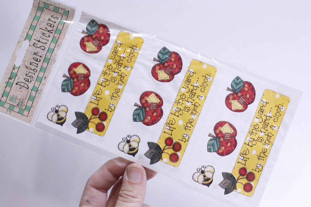 Life by the Yard is Hard, by the Inch a Cinch, Apples, Cherries, Bees ...