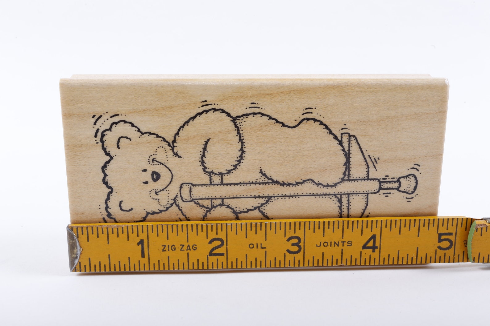 Teddy Bear Jumping Pogo Stick Animal Message Stamp Country - Etsy