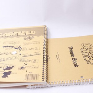 1980s Garfield, Cuddly Cuties, Notebooks, Spiral Binding, Theme Books ...