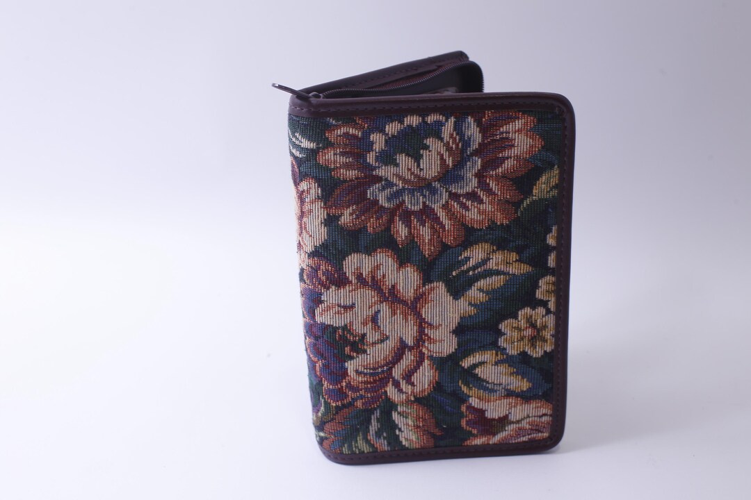 Day Runner, Leather Planner With Floral Tapestry Cover, 6-ring Binder ...