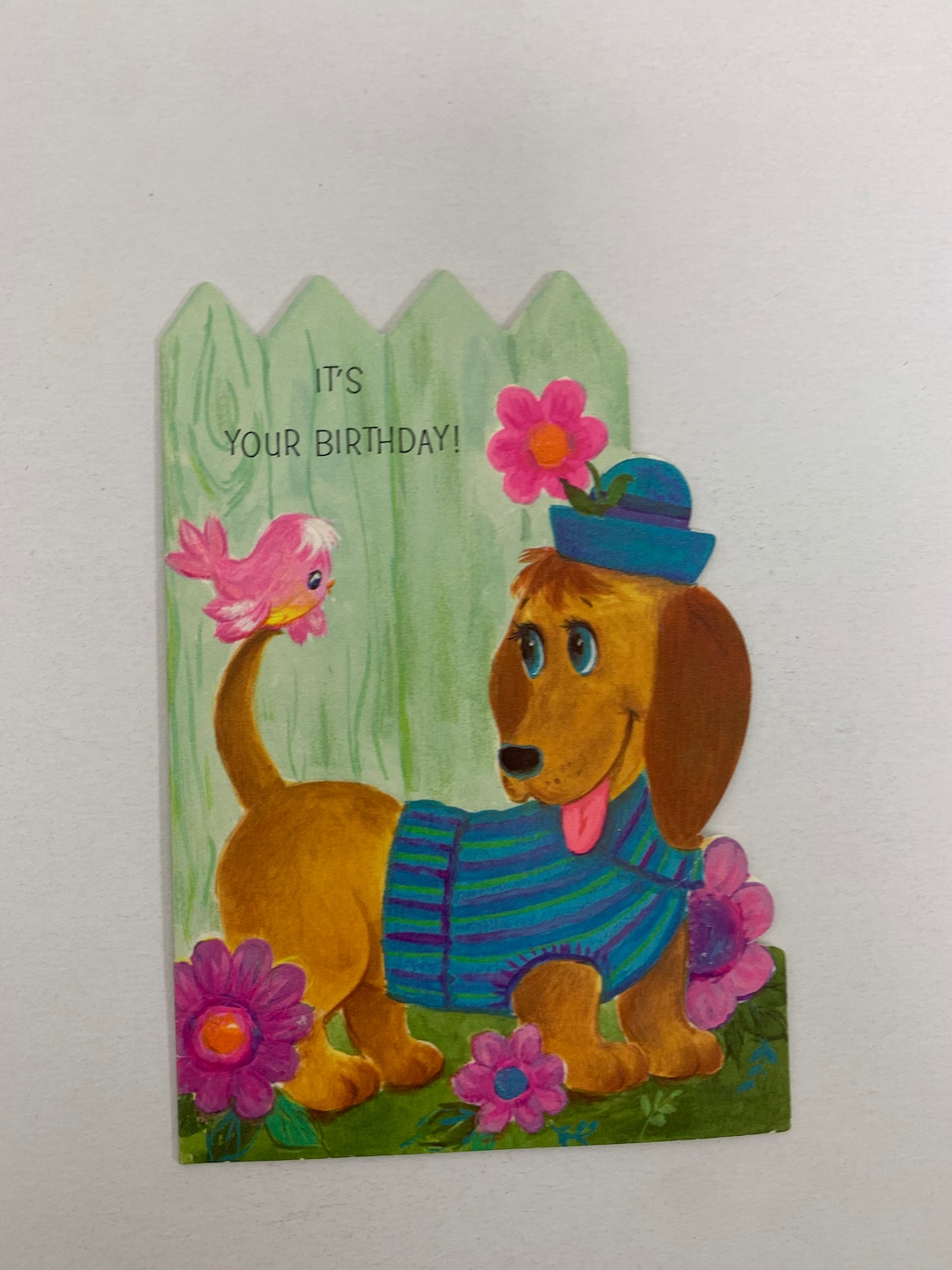 Weiner Dog, Dachshund 70s, It's Your Birthday, Dog, Greeting Card ...