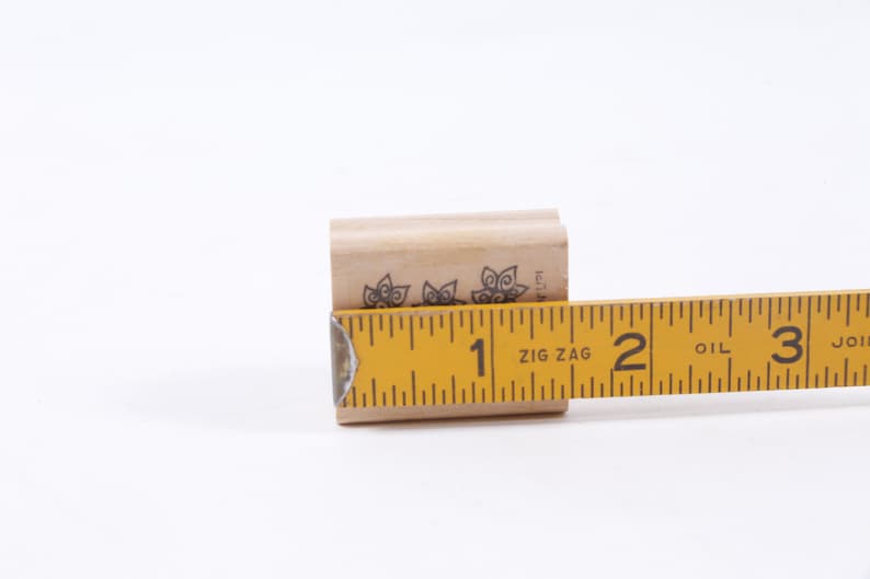 Flowers Grass Line Texture Stampin up 2003 - Message Stamp - Wooden ...