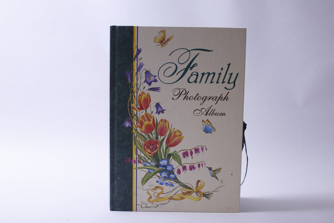 Family Photograph Album, Pages With Frames, Decorative Boards, Floral ...