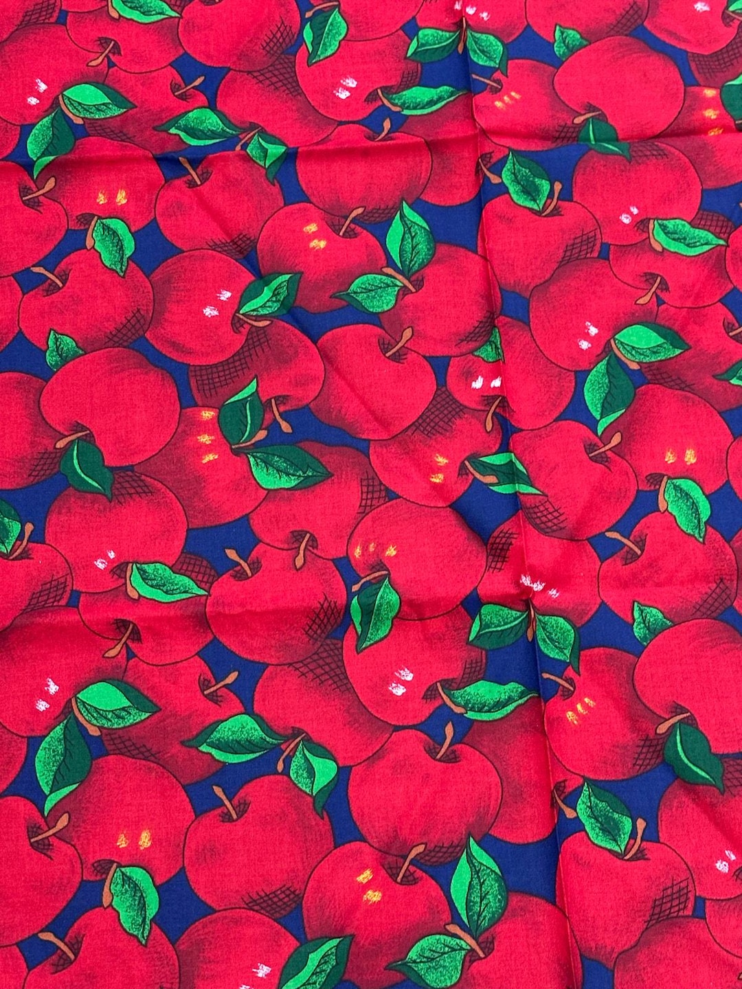 Red Apples, Fabric Panel, Springs Industries, Sewing Supply, Bedding ...