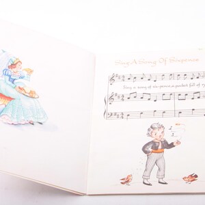Happy Birthday Greeting Card Picture Book Sing a Song of Sixpence ...