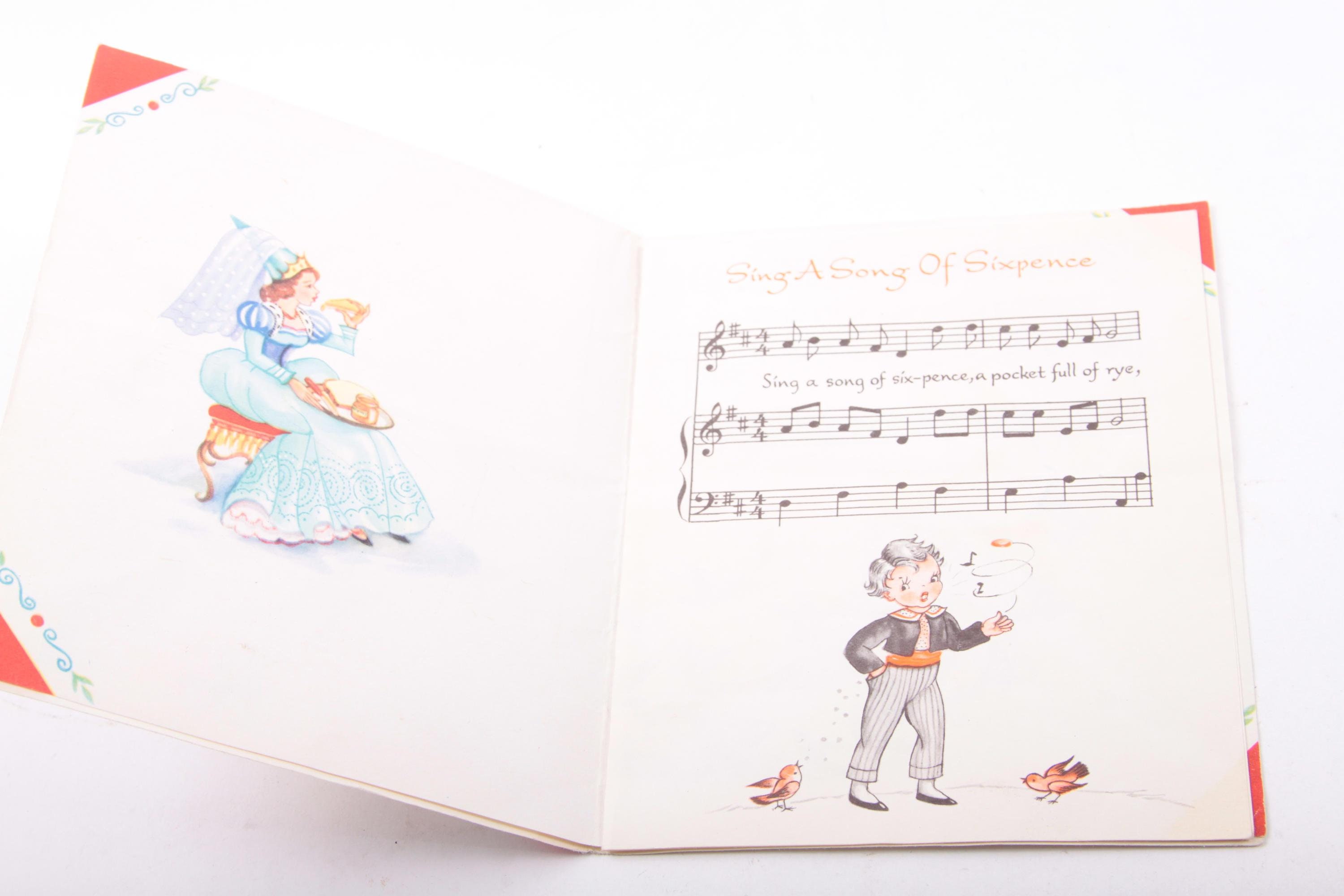 Happy Birthday Greeting Card Picture Book Sing a Song of Sixpence ...