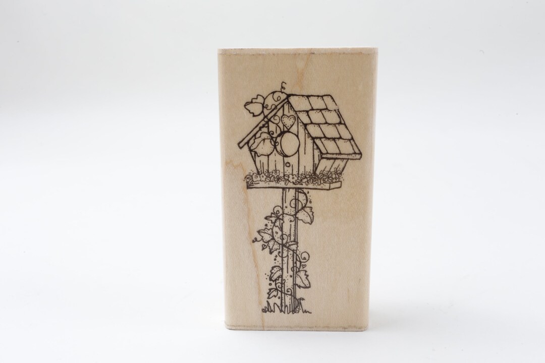 Ivy Birdhouse, Stamp, Rubber Stamp, Wooden, Stampin Up, Vintage, Card ...