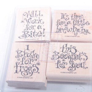 Stampin Up, Just Between Friends, Cute, Funny, Messages, Vintage, Stamp ...