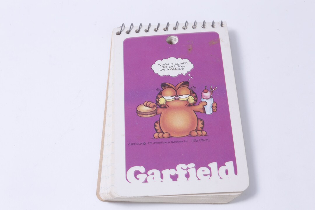 Garfield, Memo Book, Notepad, Notes, Stationery, Mead, Student, Office ...