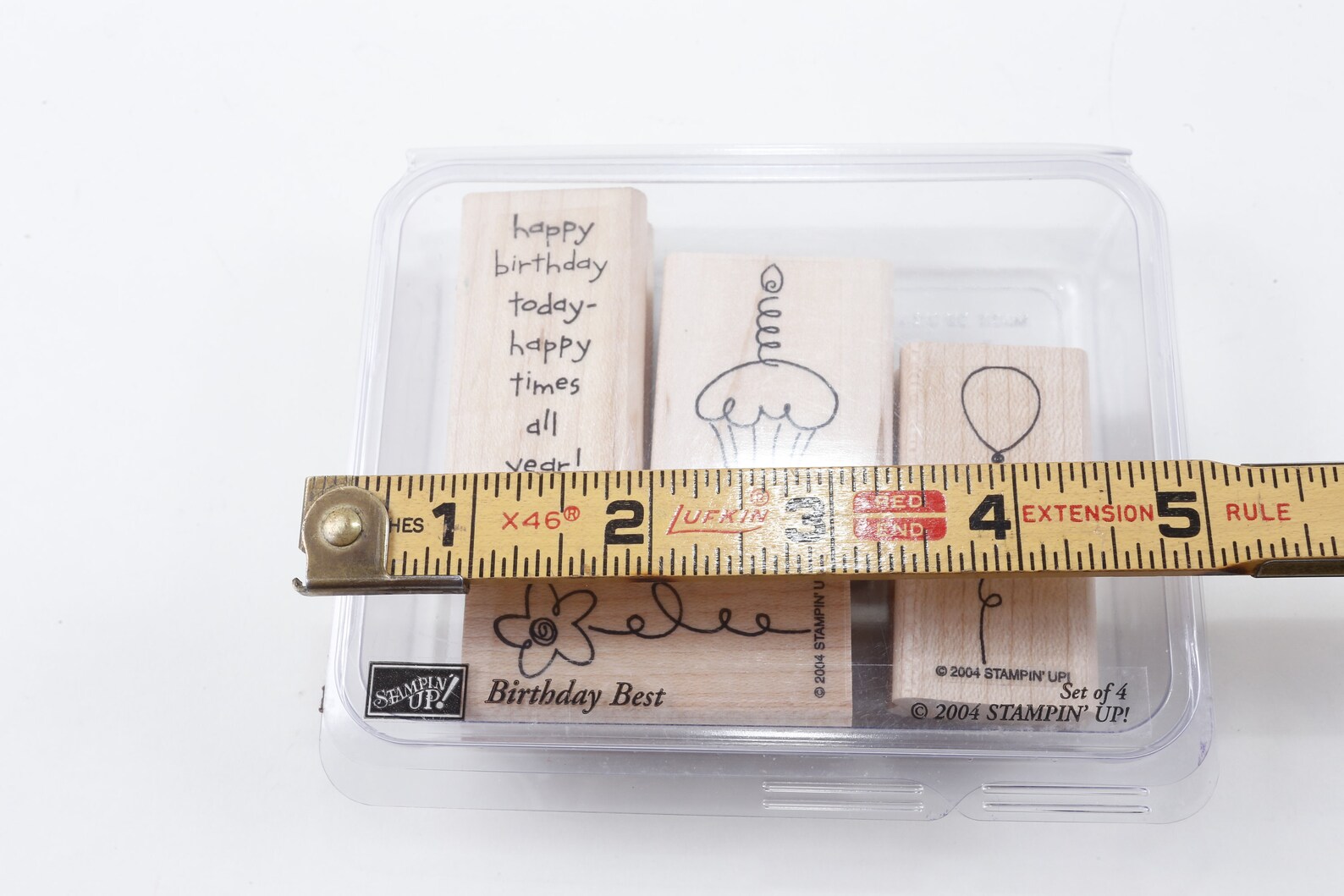 Birthday Best Stamp Set Rubber Stamp Wooden Stampin Up - Etsy