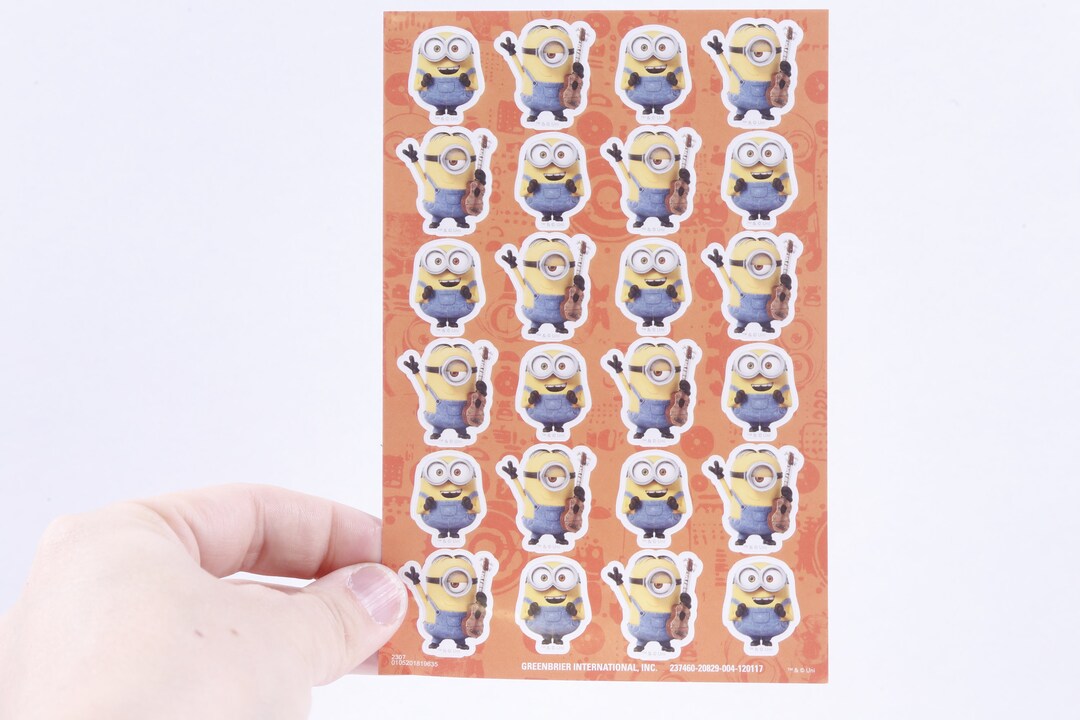 Despicable Me, Minions, Sticker Sheet, Uni, Cartoon, Movie, Characters ...