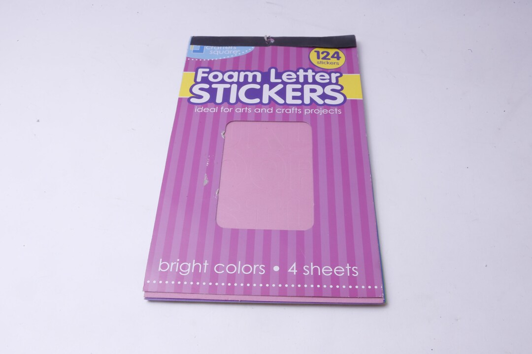 Foam Letters, Bright Colors, ABC, Alphabet, Sticker Sheets, Crafters ...