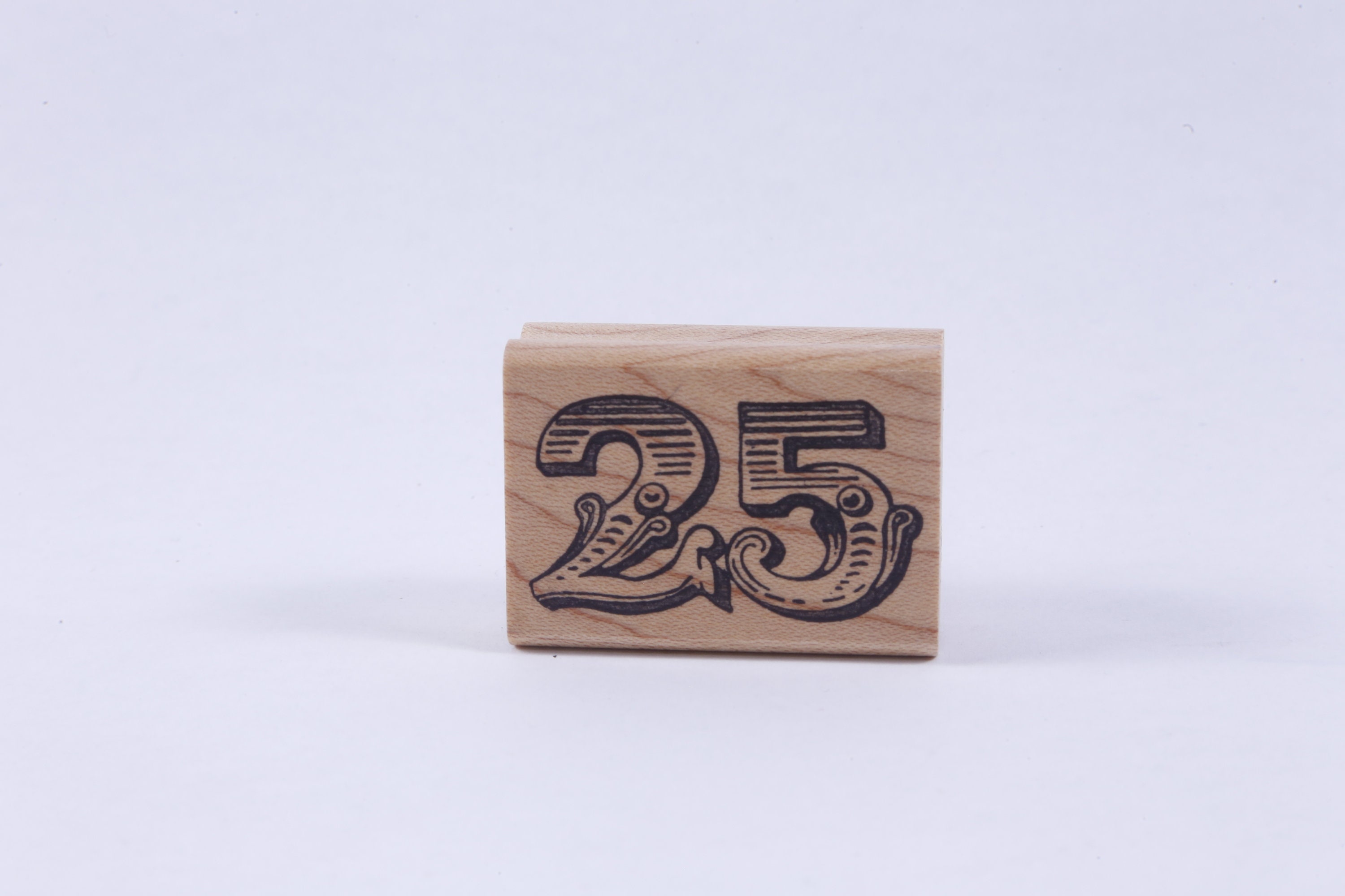 25, Number, Calendar, Date, Arabic Number Message Stamp Wooden, Rubber ...