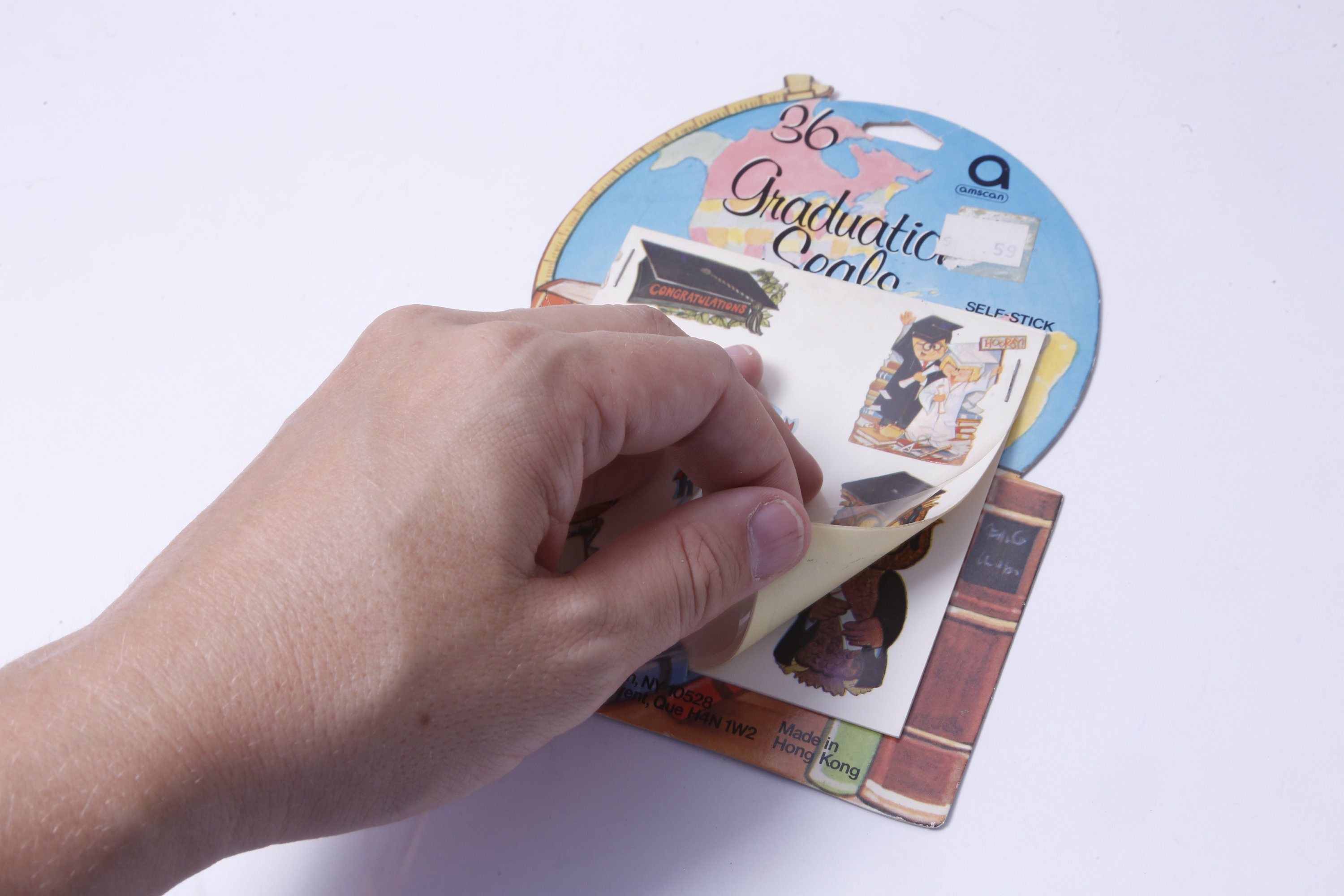 Graduation Seals, Self-stick, Diploma, Owl, Students, Books, Congrats ...