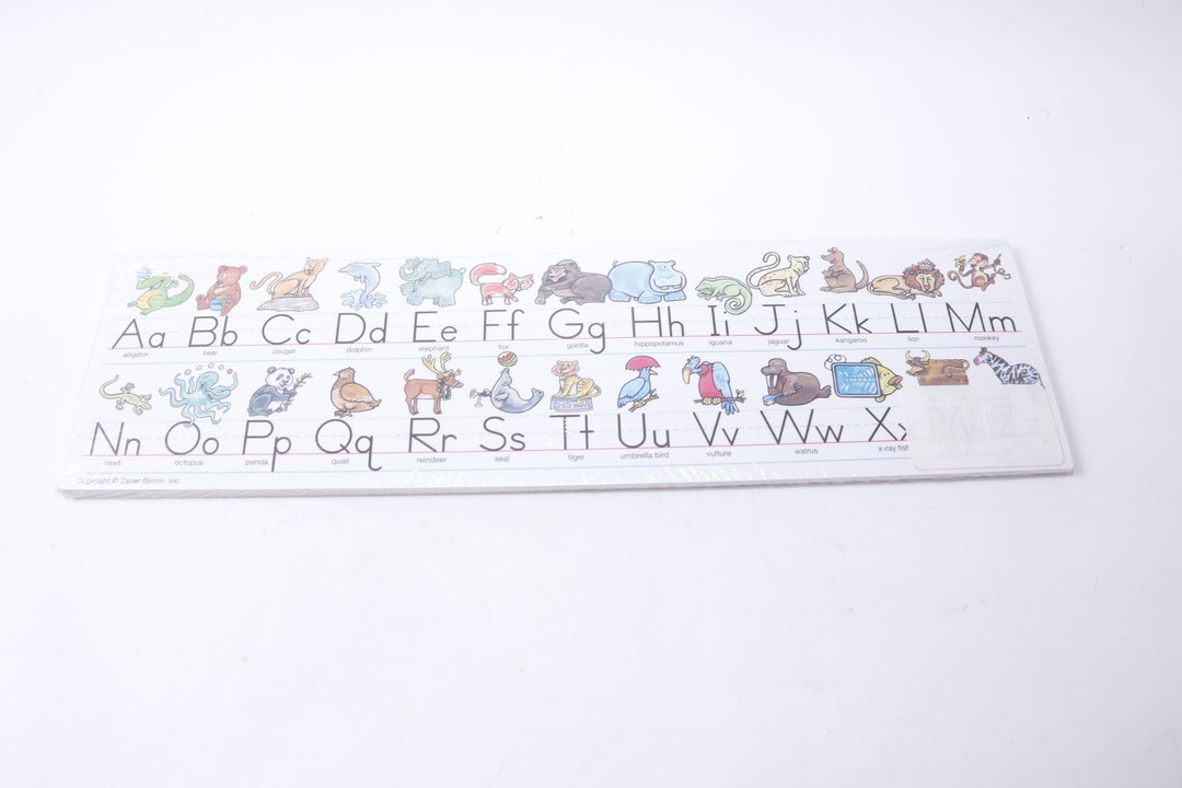 Teacher Supply Sealed Set Zaner-bloser, Alphabet, Letter Card, Animals ...