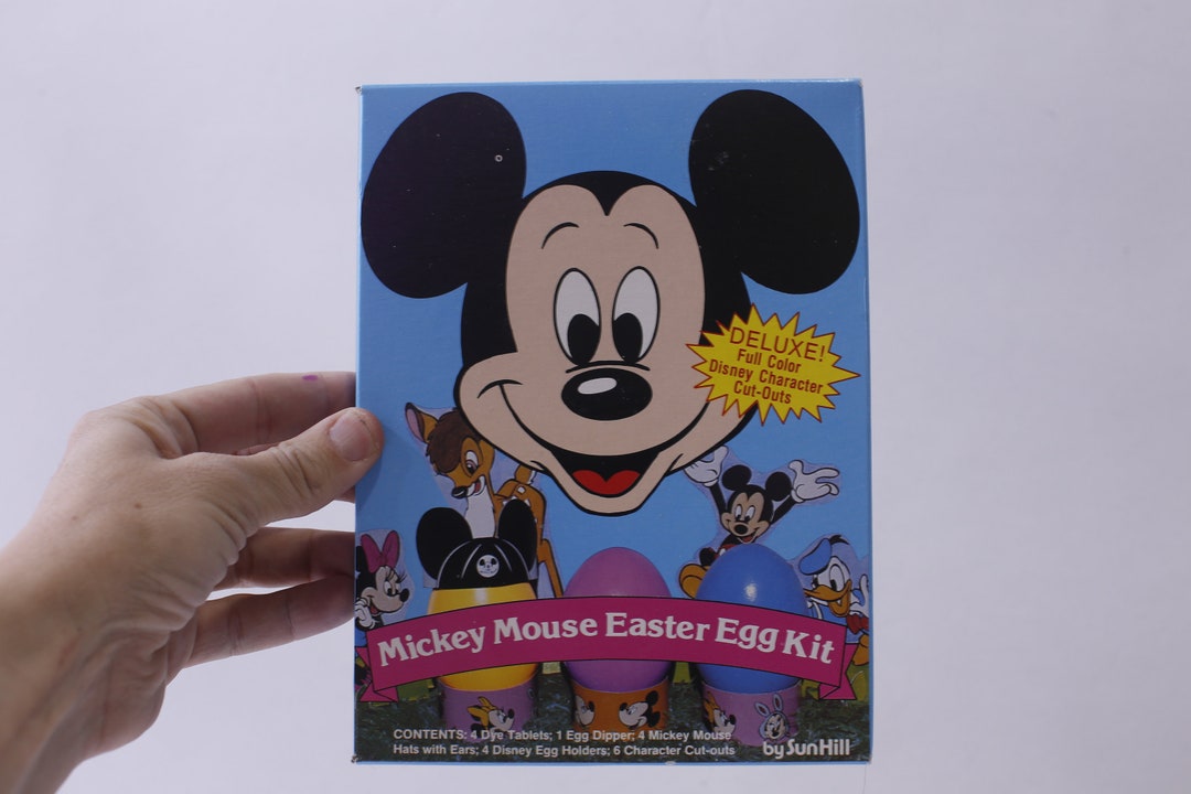 Mickey Mouse, Egg Coloring Kit With Disney Egg Holders, Sun Hill ...