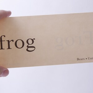 Flash Card Frog, Word Card, English, Language, Learning, School ...