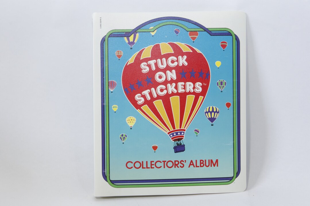Stuck on Stickers Collectors' Album With Stickers and - Etsy