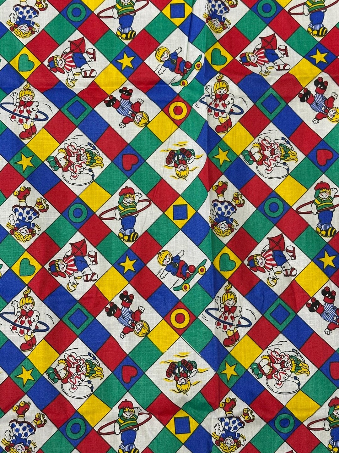 Freckles Kids, Colorful, Fabric Panel, Sewing Supply, Bedding, Craft ...