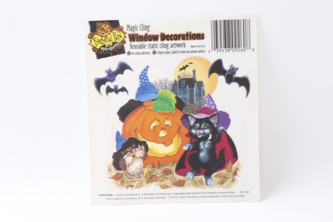 Magic Cling, Halloween, Window Decorations, Reusable Static Cling ...