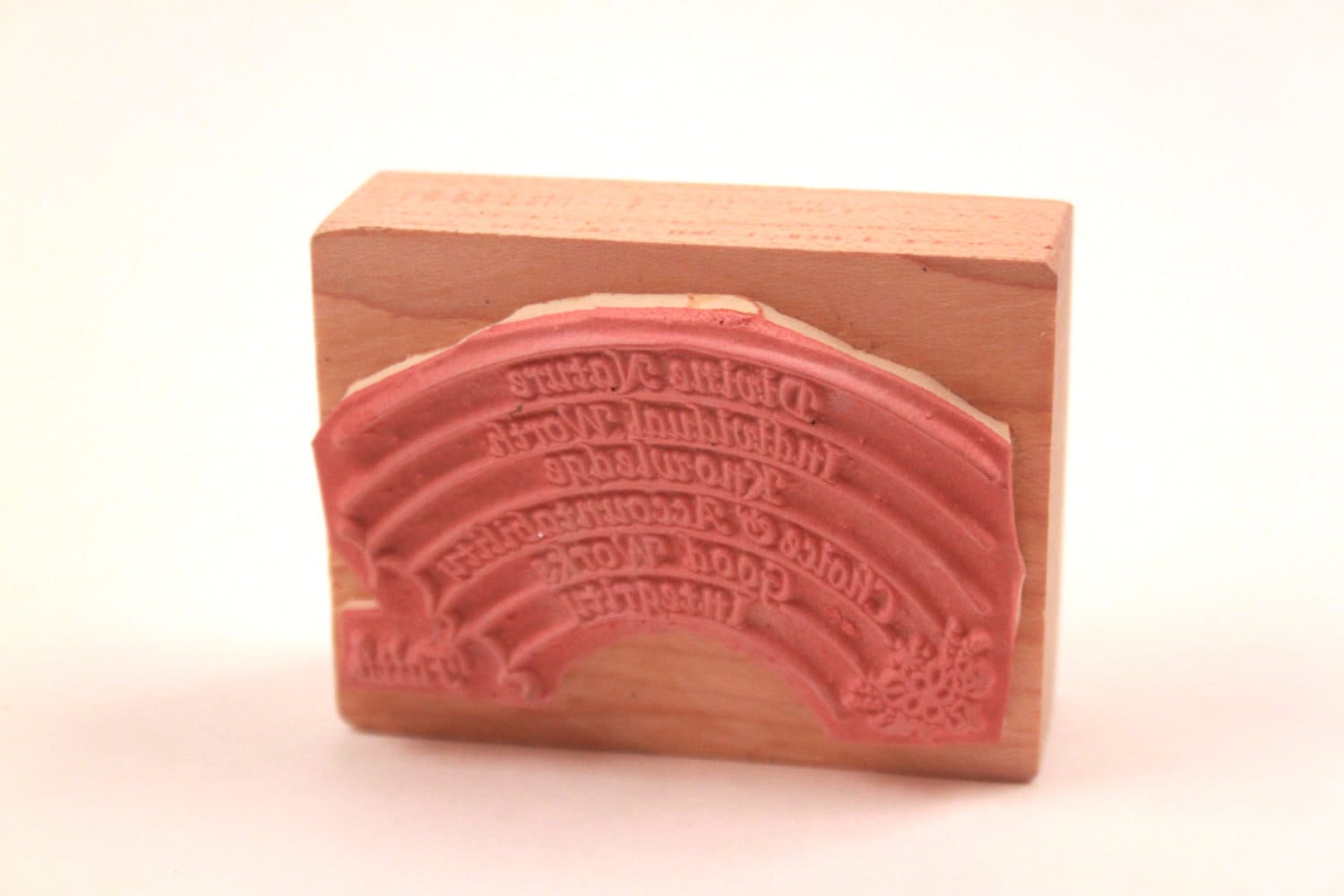 Young Women Virtues LDS Mormon Rainbow Vintage Rubber Stamp - Card ...