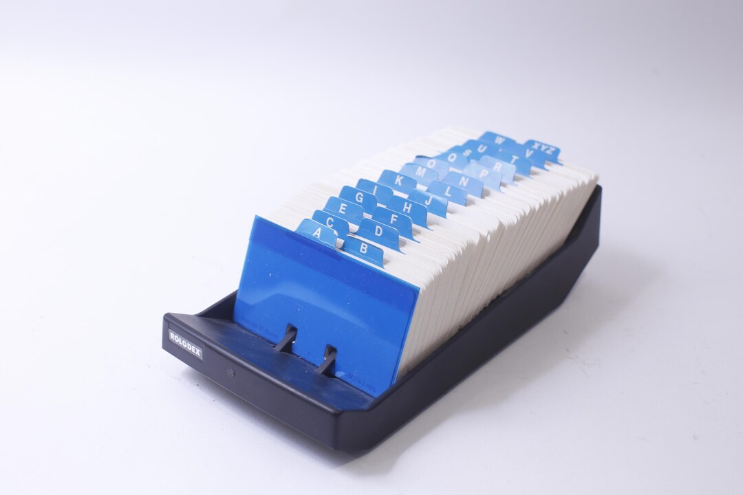 Rolodex Guide, Vintage, 80s, Blank, Address Card Index, Desk Organizer, School, Office ...