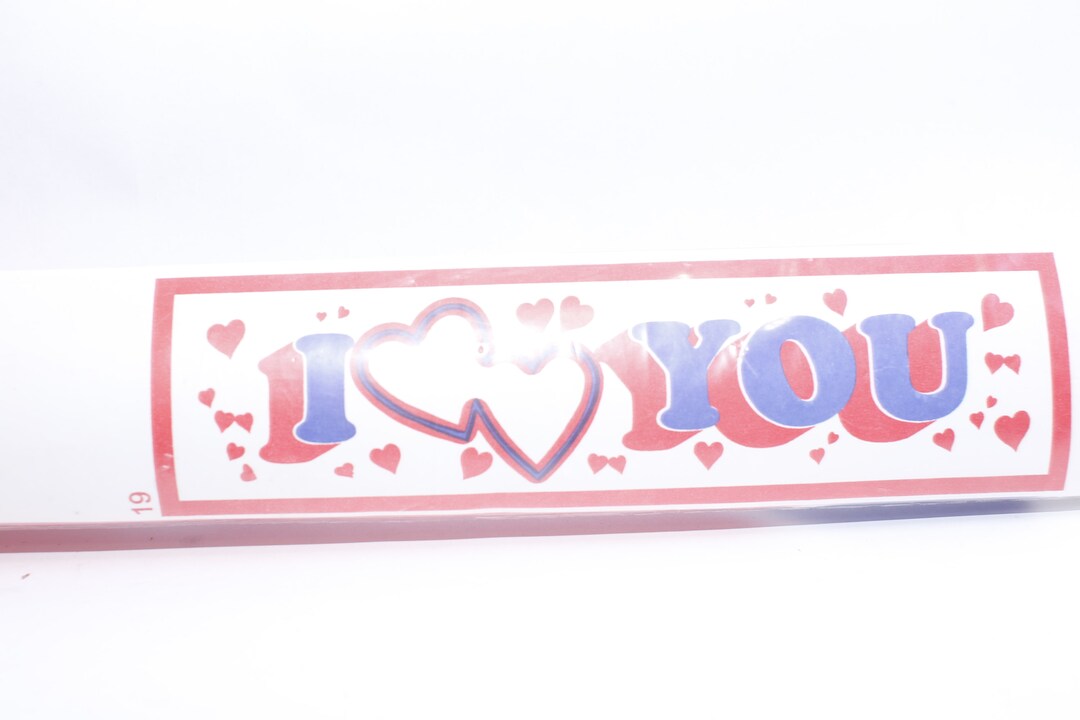 Unopened Vinyl Sign, I Love You Wall Art, Sealed Vinyl Decor, Romantic ...